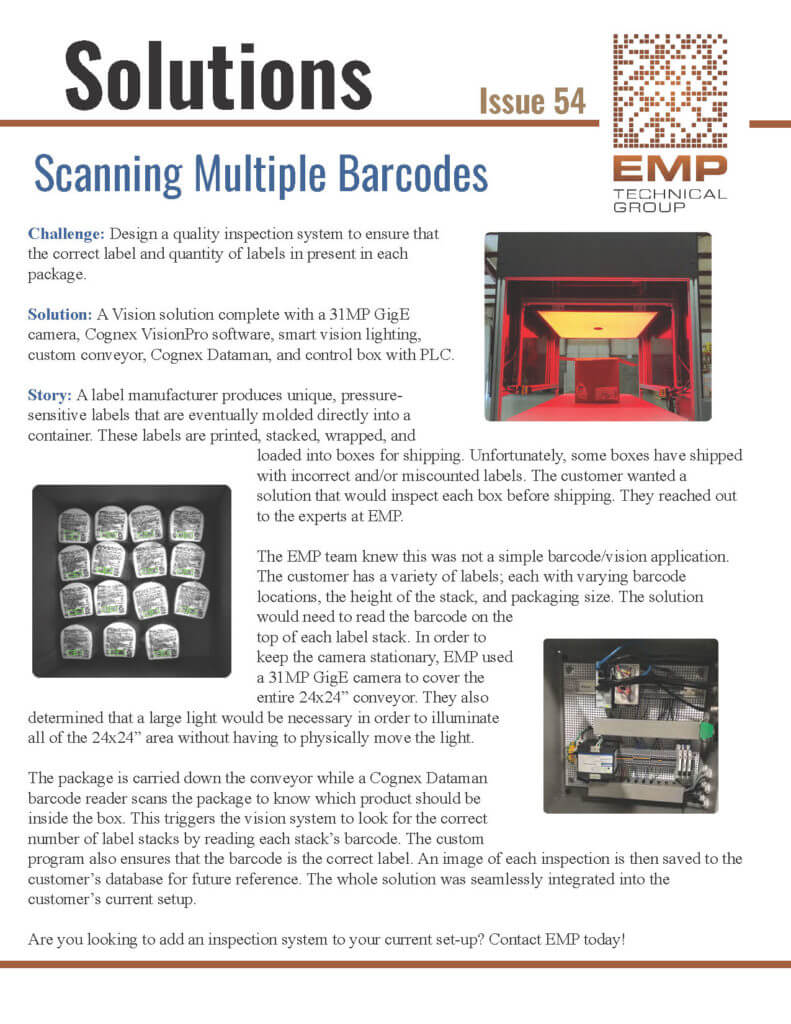 Scanning Multiple Barcodes - EMP Tech Group