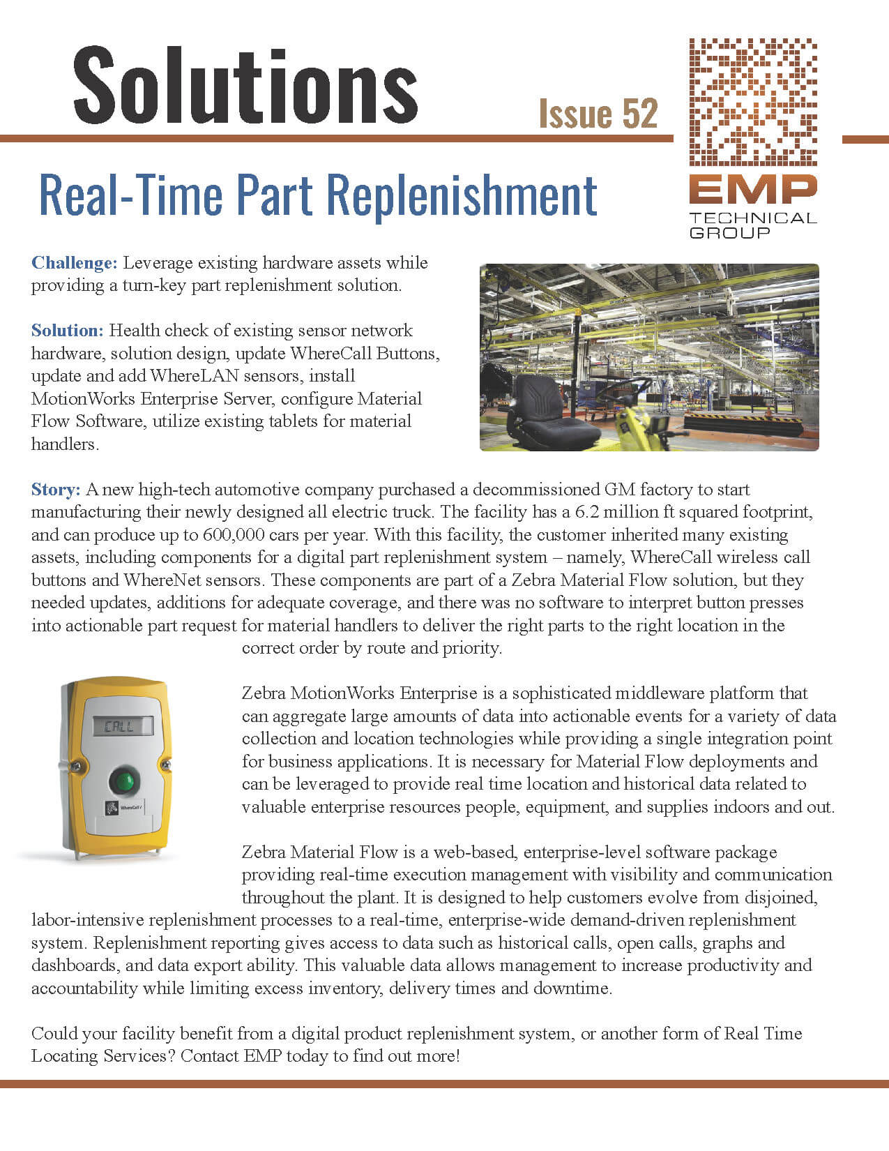 Real-Time Part Replenishment - EMP Tech Group