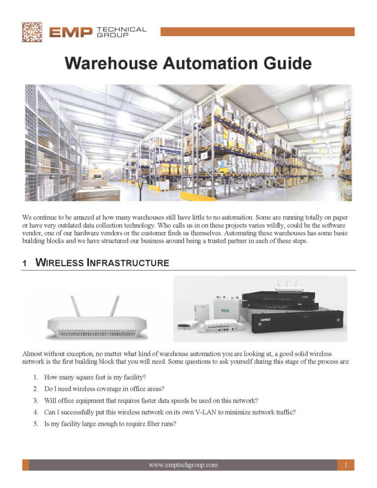 Warehouse Automation - EMP Tech Group