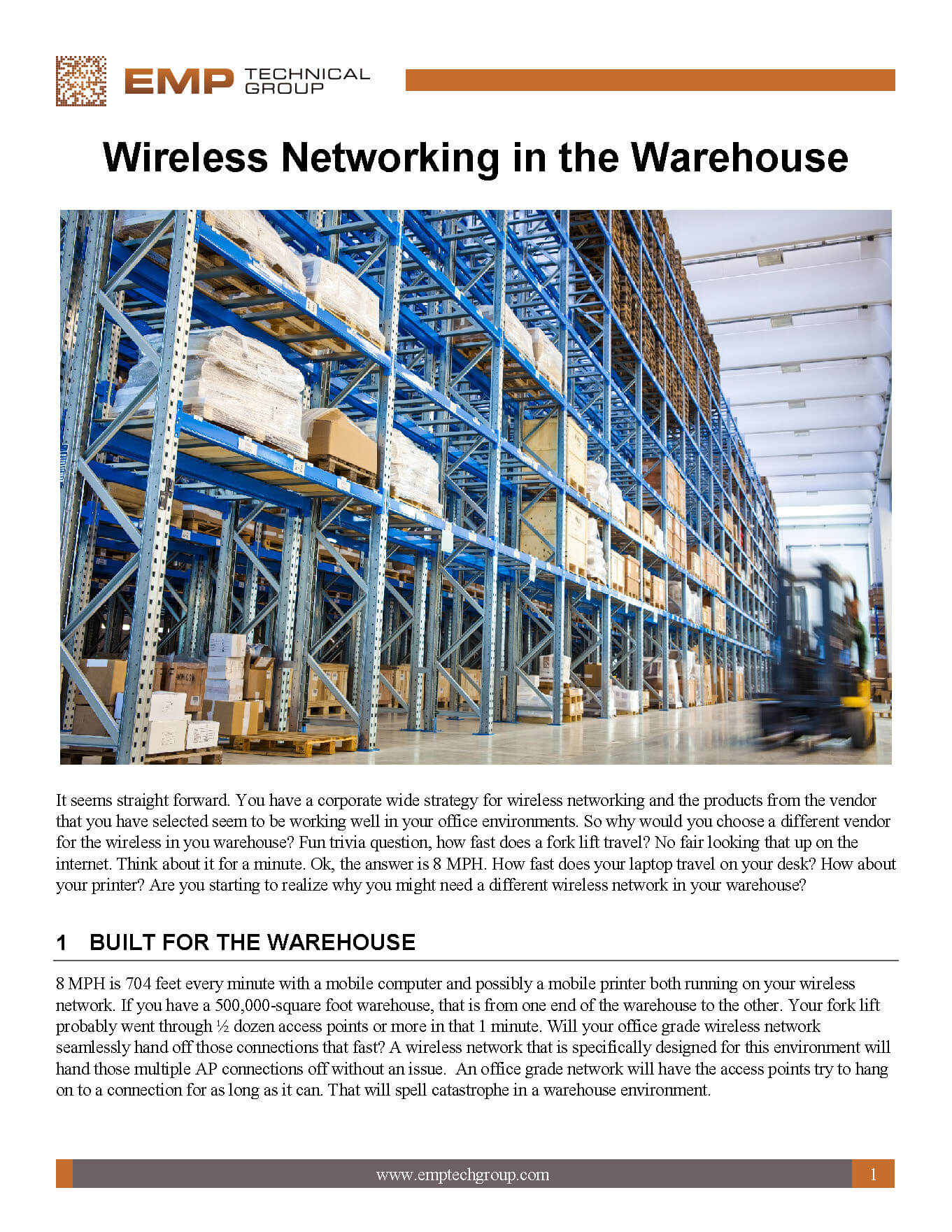 WiFi for Warehouses - EMP Tech Group
