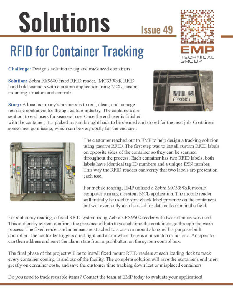 RFID for Container Tracking - EMP Tech Group
