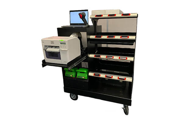 Custom Pick to Light Cart - EMP Tech Group