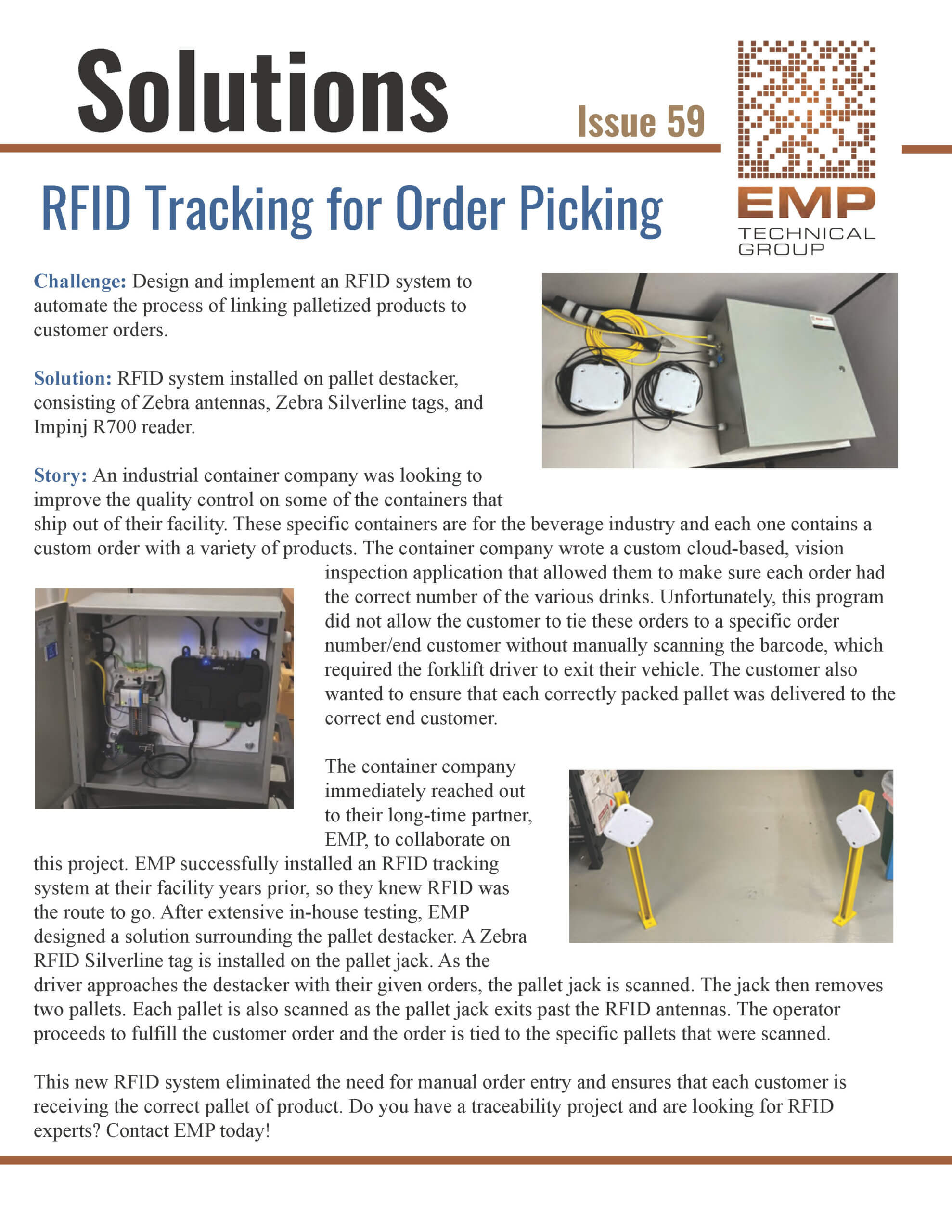 RFID Tracking for Order Picking - EMP Tech Group