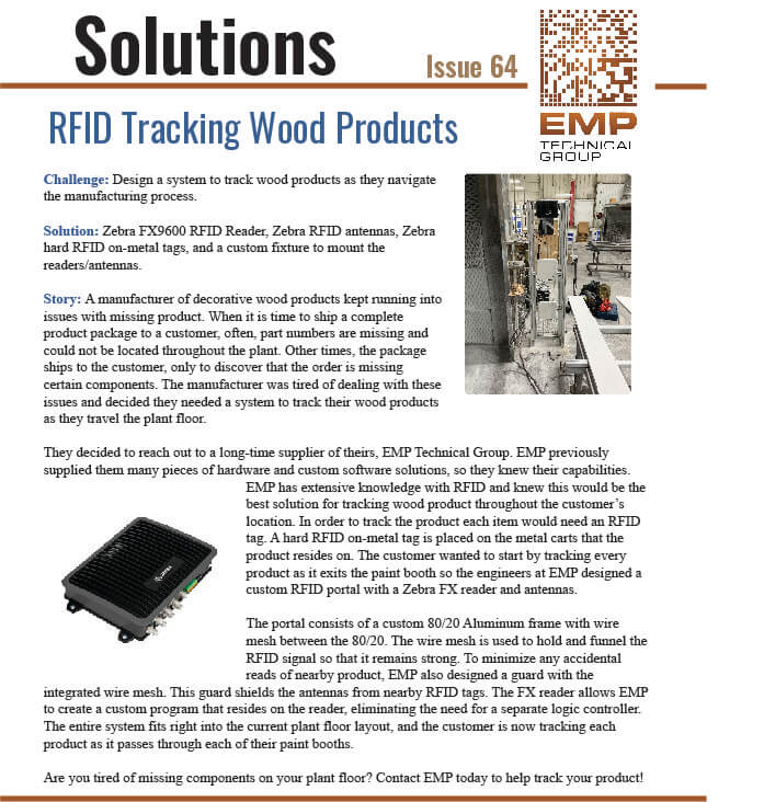 RFID Tracking Wood Products - EMP Tech Group