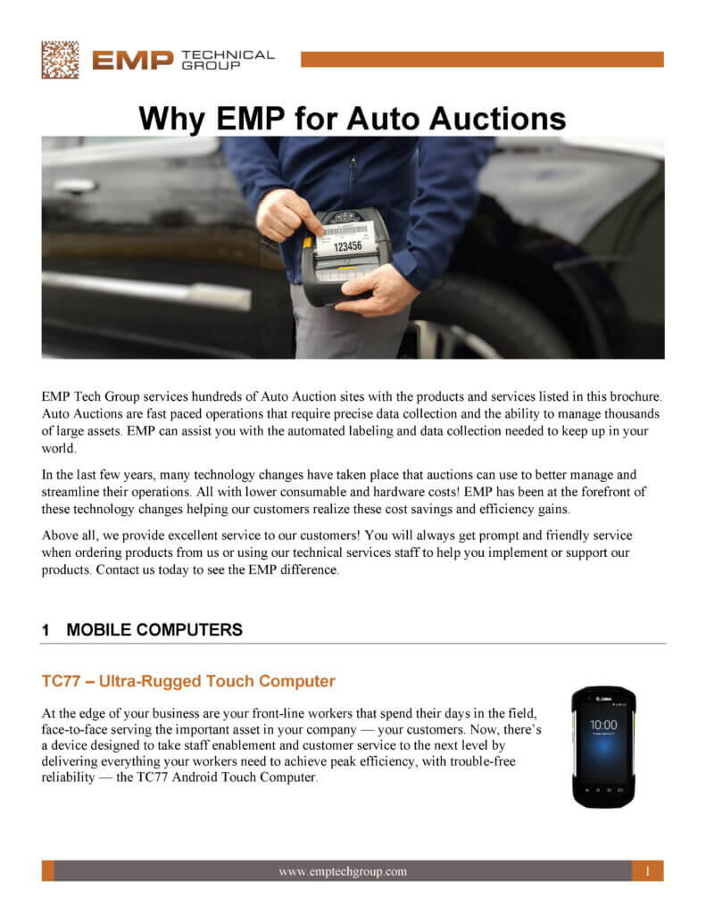 Auto Auction - EMP Tech Group