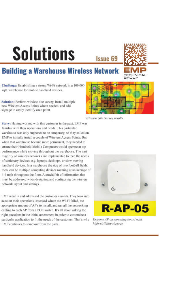 Building a Warehouse Wireless Network - EMP Tech Group