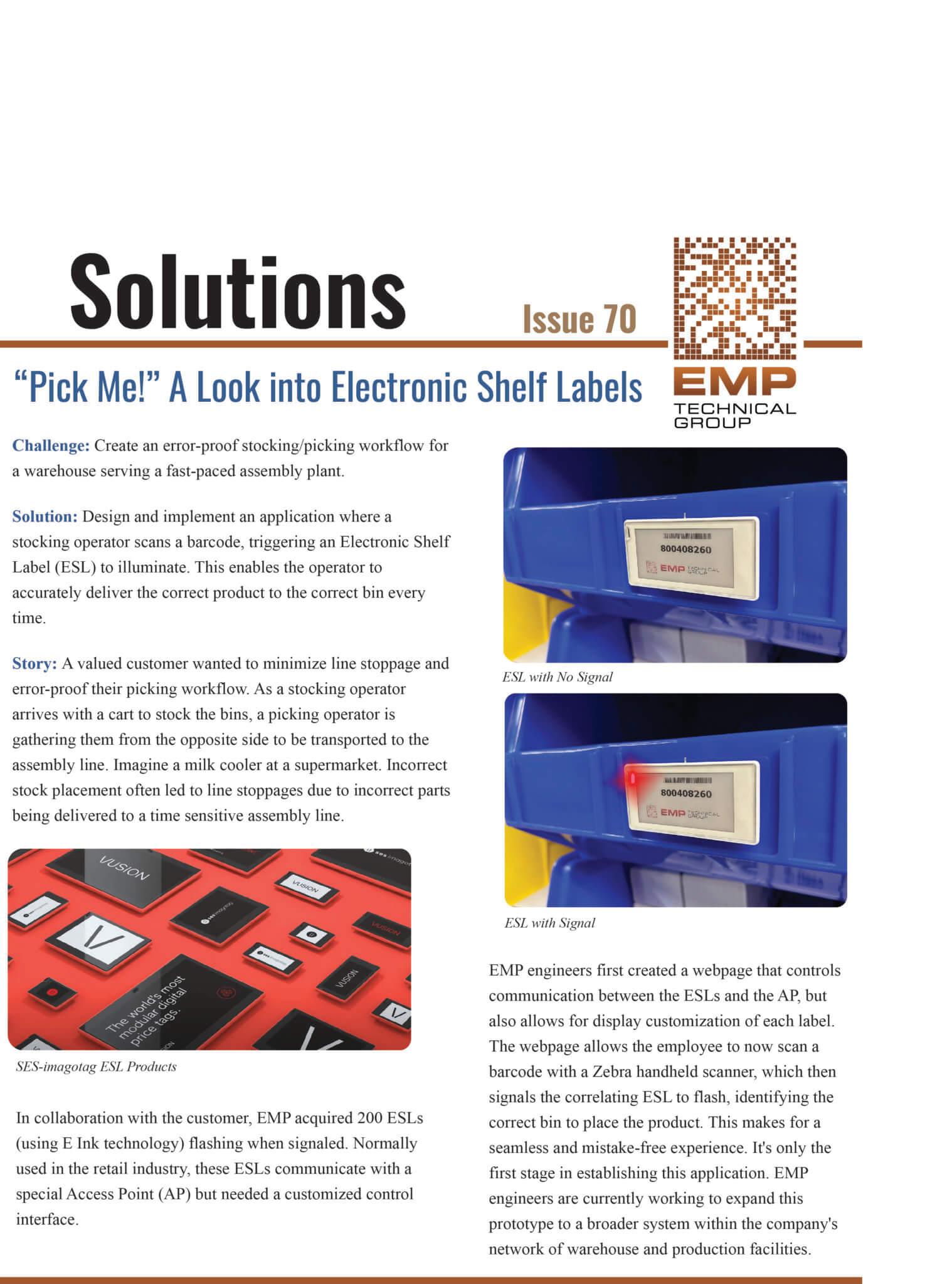 "Pick Me!" A Look into Electronic Shelf Labels - EMP Tech Group