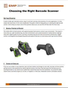 Barcode Scanner Selector Guide - EMP Tech Group