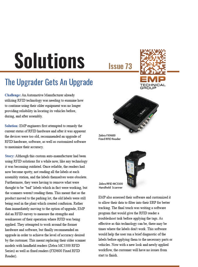 Automotive Manufacturer Gets RFID Upgrade - EMP Tech Group