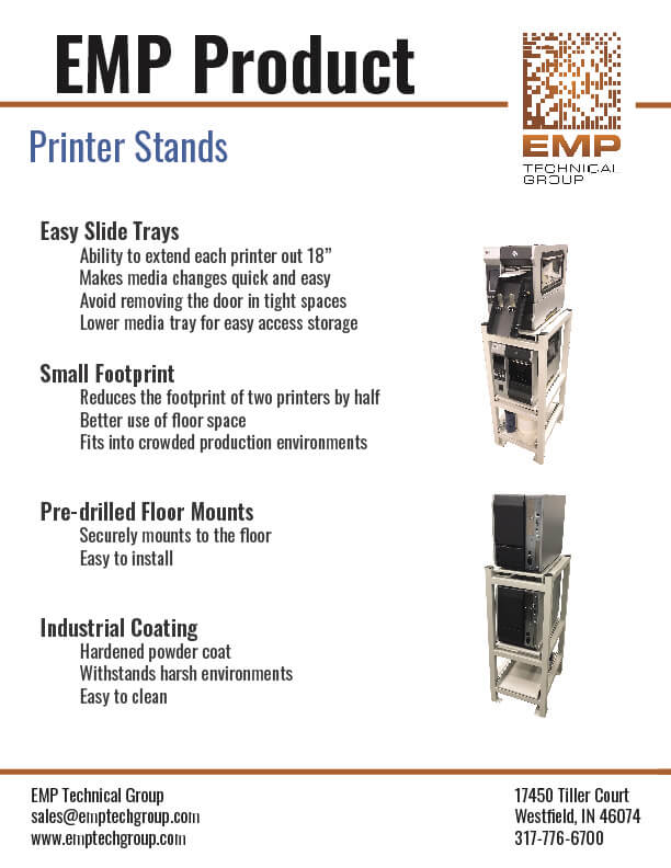 Label Printer Stands - EMP Tech Group