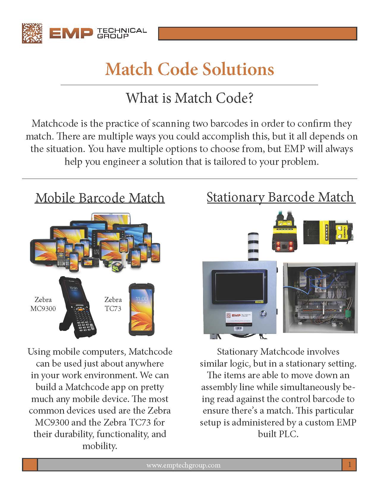 Match Code Solutions - EMP Tech Group