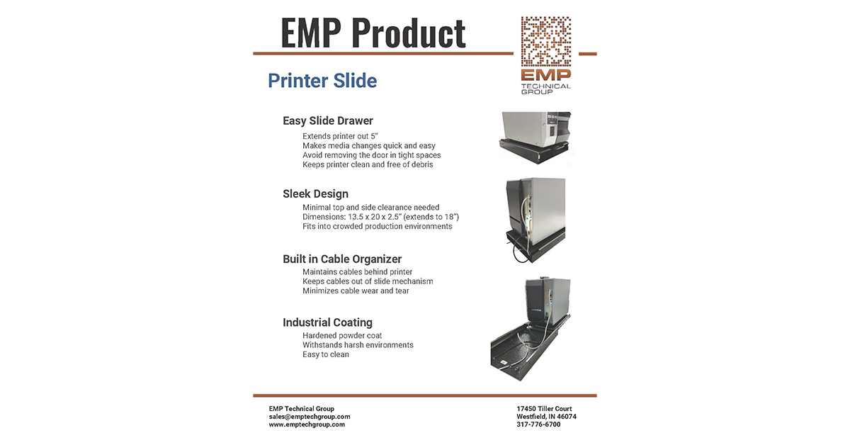 Printer Slide Brochure - EMP Tech Group