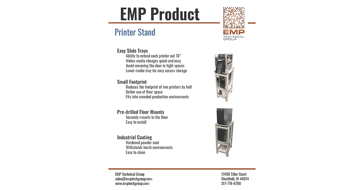 Printer Stand Brochure - EMP Tech Group